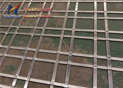 中国 二重1*2mm建築編まれた金属の網フレームのアルミニウム天井のディバイダー 販売のため