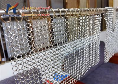 China Painéis do metal de Chainlink 1.2mm Ring Mesh Curtain Drapery Decorative Dividers à venda