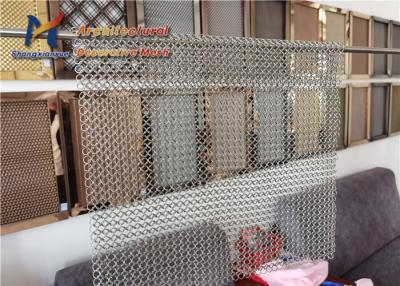 China Separações decorativas dos Ss 316l Ring Mesh Curtain Chainlink Architectural Booth do crescimento à venda