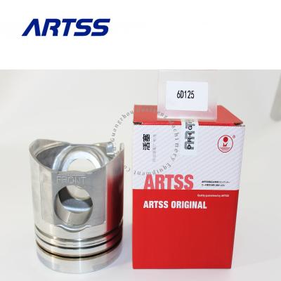 China pistón del motor diesel de la aleación de aluminio 6D125 para 6151-32-2110 KOMATSU en venta
