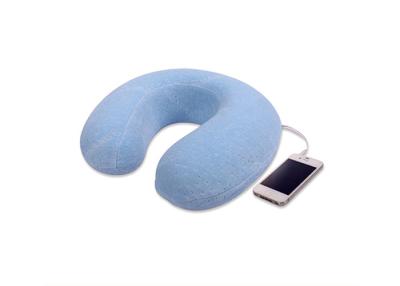 Cina La comodità va cuscino della schiuma di memoria di viaggio con musica, coperta di tela del velluto in vendita