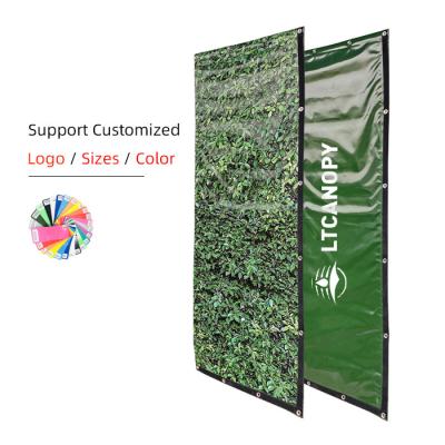 China Litong Flame-retardant Sound-absorbing for Outdoor Construction Green Leaf Printing Noise Barrier for sale