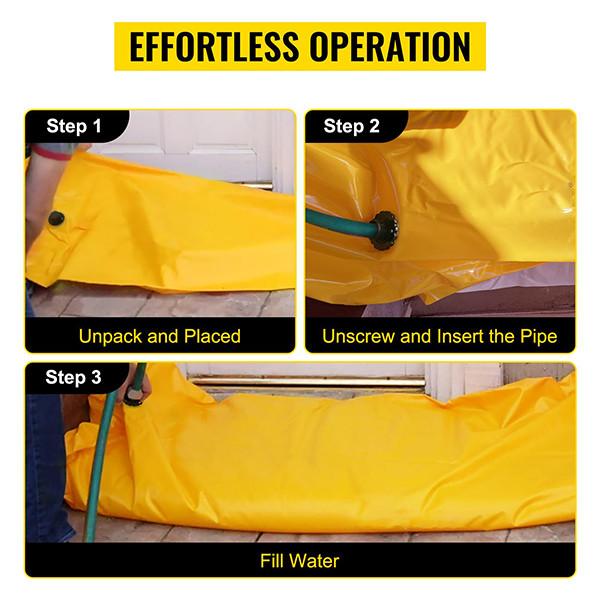 Quality Litong Flood protection Doorway Garage Inflatable Water Filled Flood Barrier for sale