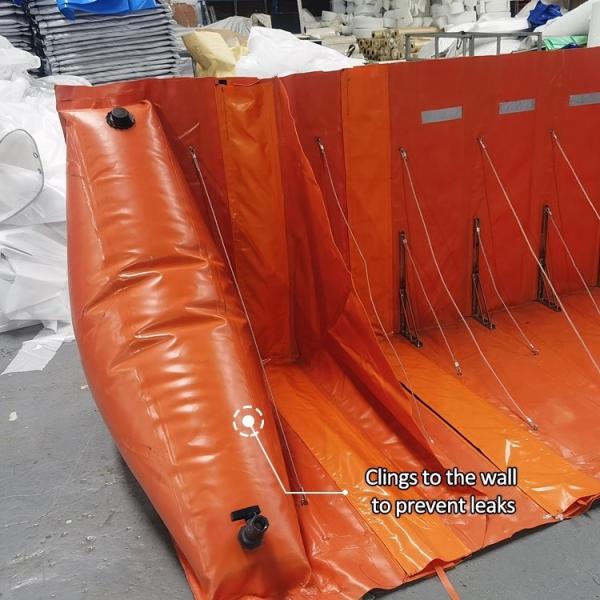 Quality Litong Reusable Durable Flood Control Pvc L Shape Flood Barrier for sale