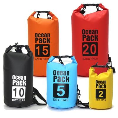 China 2023 Waterproof Dry Bag for Fishing Boating Kayaking Folding Bucket Surfing Rafting Camping Packaging Bag2L- 30L for sale