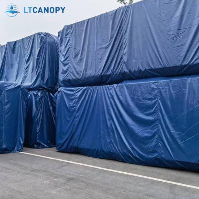 China Litong Heavy Duty Tarpaulin Manufacturer Pvc Knife Coated Tarpaulin Shipping Container Cover for sale