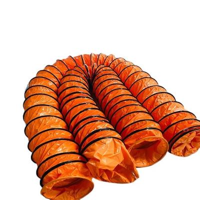 China Litong 14inch Flame Retardant Pvc Flexible Ducting Hose 12inch Pvc air Duct Hose for sale