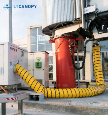 China Litong Flexible PVC Air Duct Hose Fire Retardant PVC Ventilating Duct for Airport for sale