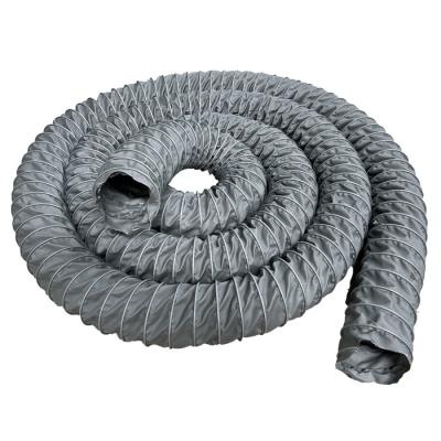 China Litong New Product Fiberglass Fire Retardant Tarpaulin Mine Ventilation Duct Portable Flexible Vent Duct Hose for sale