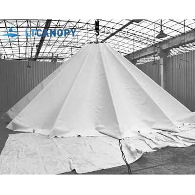 China China Outdoor Sunshade Umbrella Waterproof Roof Covering Wind Tensile Fabric Awnings Party Tent Hotel Awning for sale