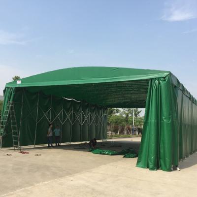 China Litong Large Mobile Push-Pull Canopy Outdoor Retractable Tent Folding Awning Sunshade Parking Shed for sale