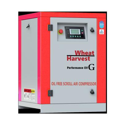 China Rendimiento Elf Compresor de aire de desplazamiento libre de aceite de frecuencia de potencia Tipo de correa Compresor de unidad única WHWO-G-3-8 en venta