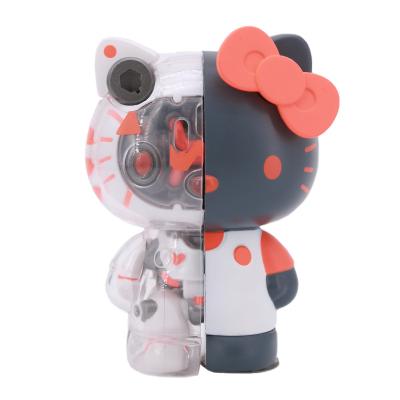 中国 ポリ塩化ビニール盲目箱の置物のかわいいキティ猫の日本製アニメのビニールはフタル酸塩を非もてあそぶ 販売のため