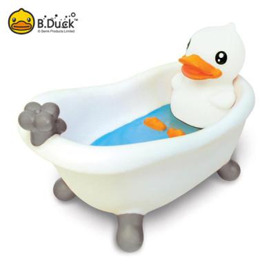 Cina B. i giocattoli di plastica del PVC di Duck Cartoon insaponano il disco per il materiale amichevole di Eco del bagno in vendita