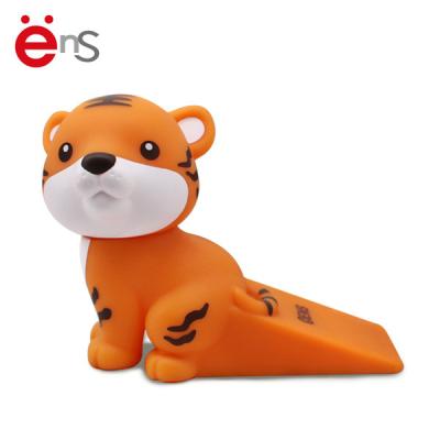 Cina Tappo di plastica sveglio Tiger Shape della porta del PVC per l'OEM promozionale dei regali in vendita