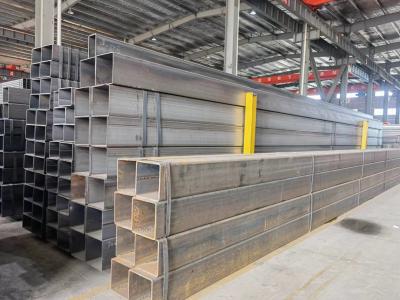 China 35 mm rechteckiges Stahlrohr Q235 Ss rechteckiges Rohr Carbon Black Eisen zu verkaufen