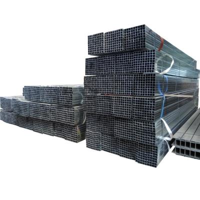 Cina Hot Rolled Galvanized Steel Square Tube Z60 Z90 Z100 Zinc Coating Q235B in vendita