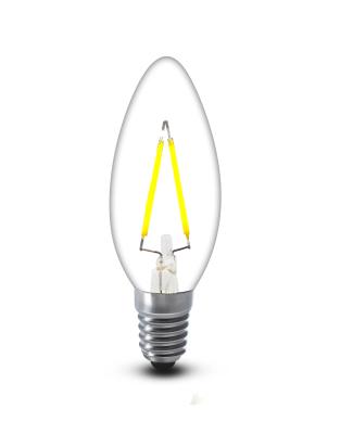Cina Alloggio di vetro della lampadina 3W della PANNOCCHIA del filamento di E14 LED lampadina della PANNOCCHIA da 360 gradi in vendita