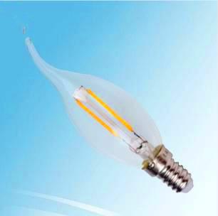 Cina Lampadina 3W della PANNOCCHIA del filamento della luce della candela di E14 LED un alloggio di vetro da 360 gradi in vendita