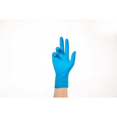 Cina Guanti eliminabili resistenti chimici 9inch del nitrile della cucina blu non medici in vendita