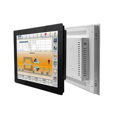 China 12.1 Inch Rear-mount Industrial Touchscreen I3 I5 I7  Fanless Embedded Panel PC for sale
