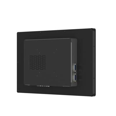 China 15.6 inch industriële monitors ventilatorloze ingebouwde scherm pc I3 I5 I7 RS232 RS485 GPIO touchscreen alles in één scherm pc Te koop