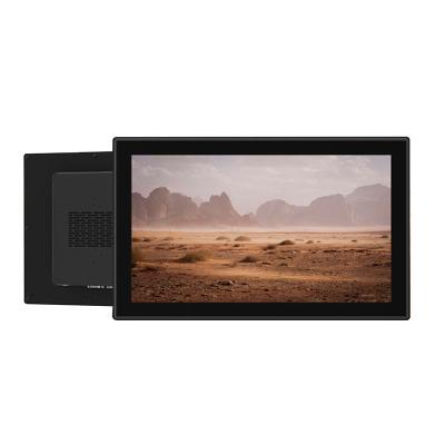 China 15.6 inch industriële monitors ventilatorloze ingebouwde scherm pc I3 I5 I7 RS232 RS485 GPIO touchscreen alles in één scherm pc Te koop