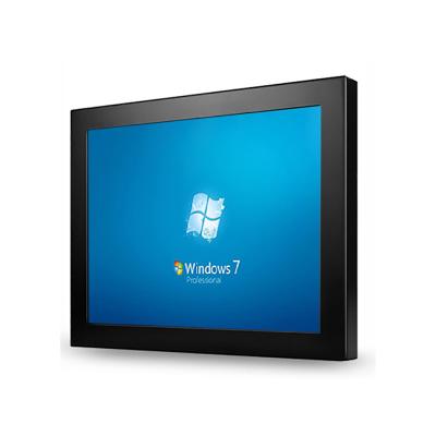 China IP65 Matel Case Embedded Fanless Industrial Computer 12-36V DC HD-MI LCD Display HMI Capacitive Touch Screen for sale