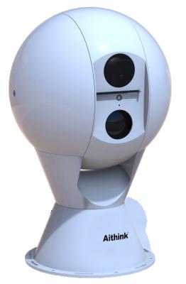 China Multifunction PTZ Thermal CMOS Infrared Night Vision Security Camera With Gyro Stabilization for sale