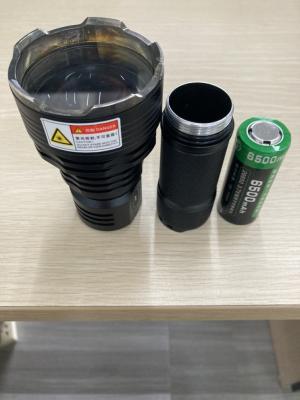 China Aluminum Alloy 5mW Laser Flashlight Waterproof With Button Switch / AAA Battery for sale