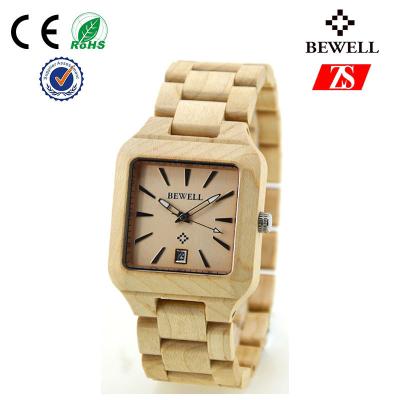 Cina Orologio di legno naturale del quarzo in vendita