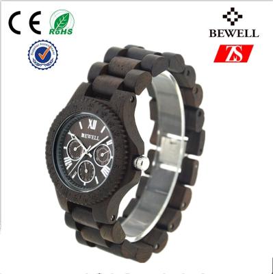 Cina Sandali neri/orologio di legno per gli uomini con il logo su misura in vendita