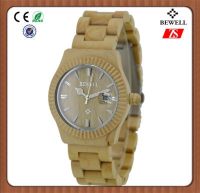 中国 女性 With Quartz Movement のための防水かえでの木の腕時計 販売のため