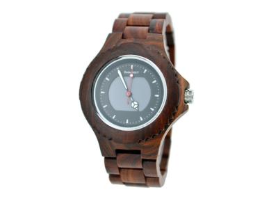 Cina Movimento alimentato solare giapponese dell'orologio di legno amichevole eco- in vendita