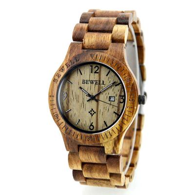Cina Orologio di legno fatto a mano su ordinazione con il movimento giapponese di Miyota, colore di legno in vendita