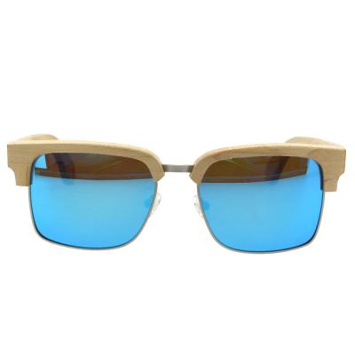 China El arce hecho a mano polarizó las gafas de sol de madera del caminante con el metal plateado plata en venta