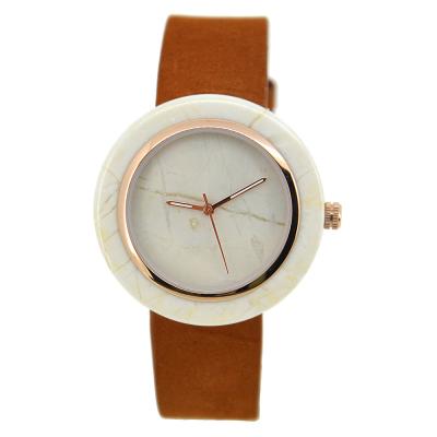 Cina Orologi reali del marmo di logo su ordinazione con la cinghia di cuoio per gli uomini e le donne in vendita