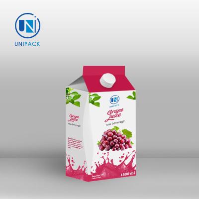 China Luxury Beverage Slim Gable Top Boxes Embossing Printing Handling for sale