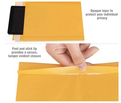 Cina Kraft Paper Bubble Mailer Bag Customizable Logo Water Resistant in vendita