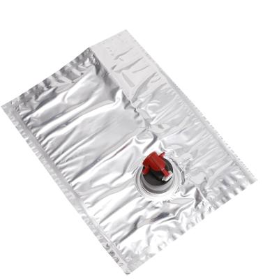 Cina 3L5L10L Red wine aseptic bib bag in box storage wine aluminum foil fresh-keeping bag packaging in vendita
