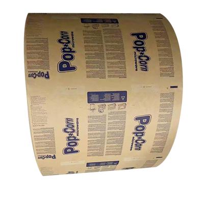 China UNIPACK fluoride-free composite laminated heatable oil-proof paper rolls packaging for food microwave popcorn bag for sale