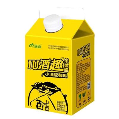 Cina aseptic gable top carton box for for juice and milk package gable top carton in vendita