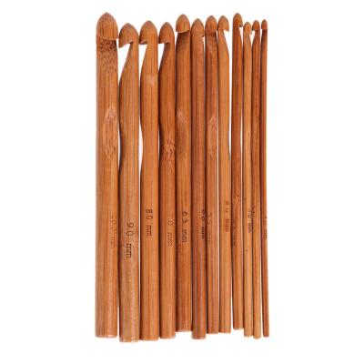 China Multifunctional Various Sizes Carbonized Bamboo Material Knitting Needles Set for Beginners for sale