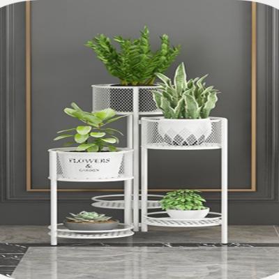 Contemporary Metal Flower Floor Stand For Home And Garden Decoration