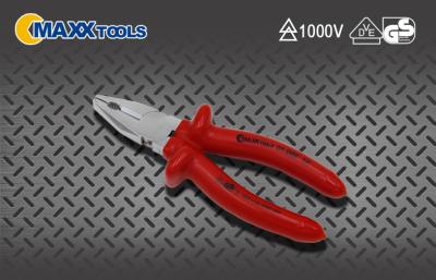 Chine Poignée rouge de revêtement au trempé de pinces de combinaison d'outils de bricolage de VDE d'électricien à vendre