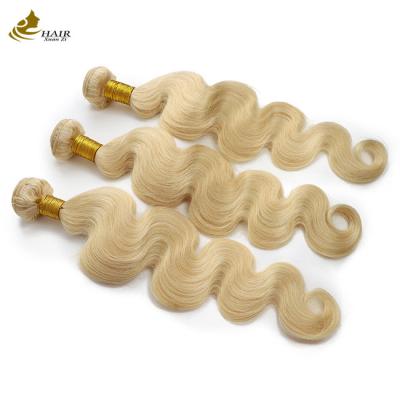 중국 원시 613 인도 원시 머리카락 저렴한 가격 613 큐티컬 정렬 된 머리카락 613 금발 머리 묶음 판매용