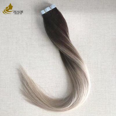 China 4/18 Color Tape In Hair Extensions Straight Virgin Human Hair for sale