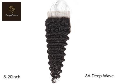 Cina Frontale profondo naturale del pizzo dell'onda di 30.48cm 12inch Remy Human Hair Closure con i capelli del bambino in vendita