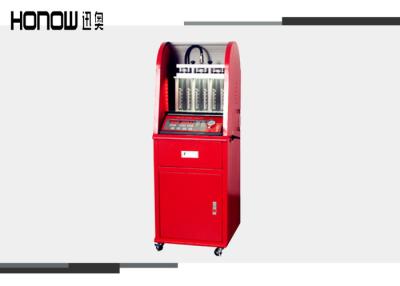 Cina Tester dell'iniettore di combustibile della benzina di 6 cilindri con pulizia dell'iniettore della porta del rullo in vendita
