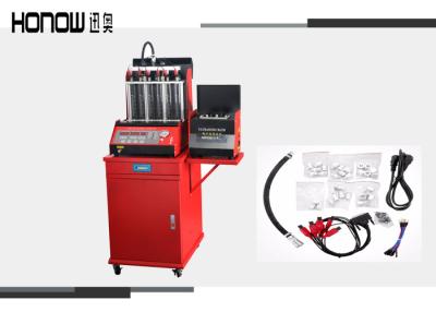 Cina Tester dell'iniettore di combustibile e pulitore rossi, macchina automatica di pulizia dell'iniettore di combustibile della benzina in vendita